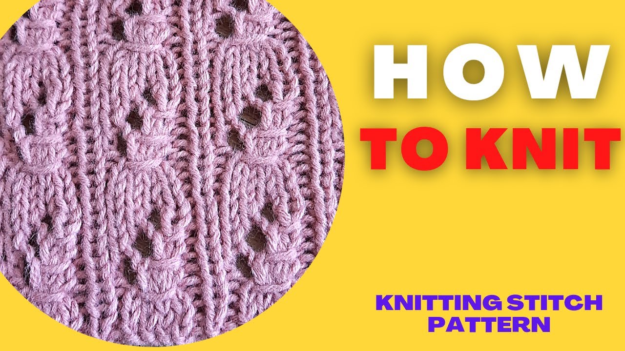 How to knit a easy stitch pattern step by step | new knitting tutorials ...
