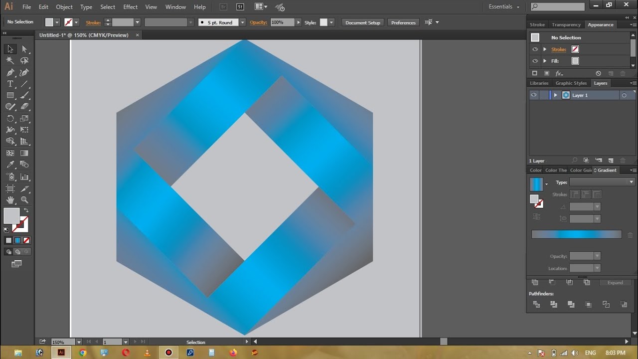 A simple logo in adobe illustrator - YouTube