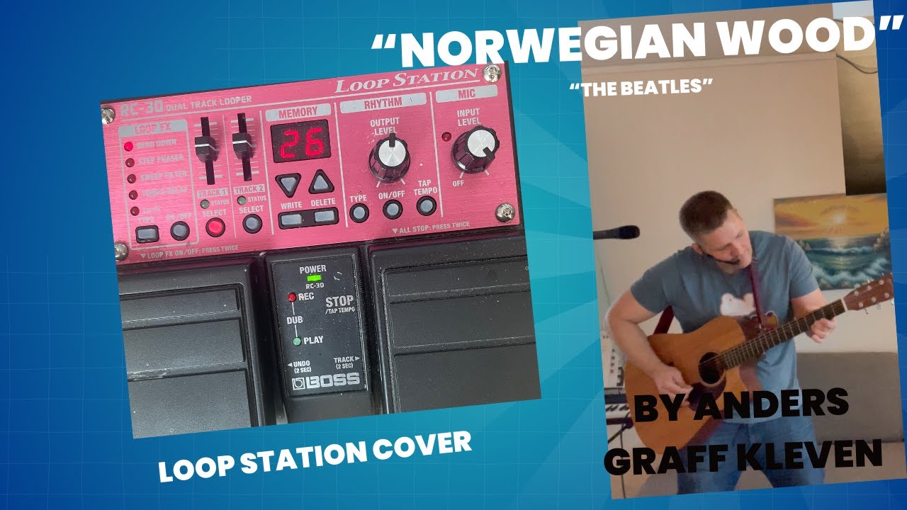 "Norwegian wood" LOOP STATION COVER by ANDERS GRAFF KLEVEN - YouTube