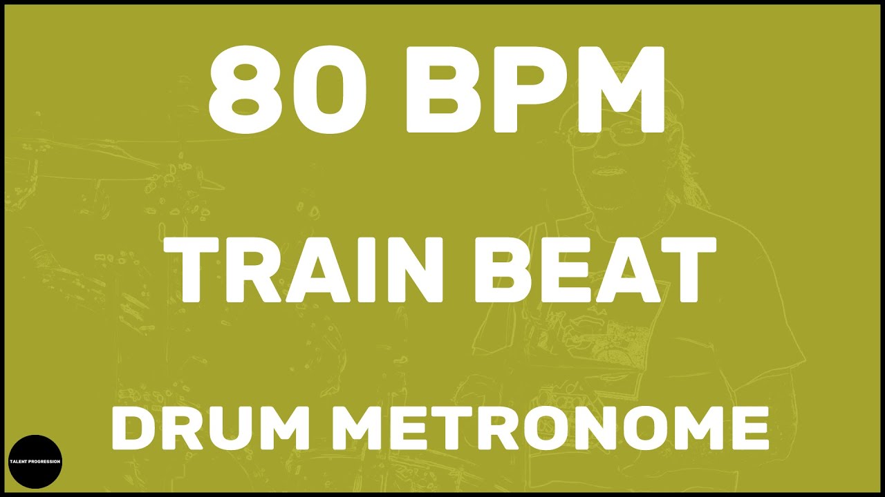 Train Beat | Drum Metronome Loop | 80 BPM - YouTube