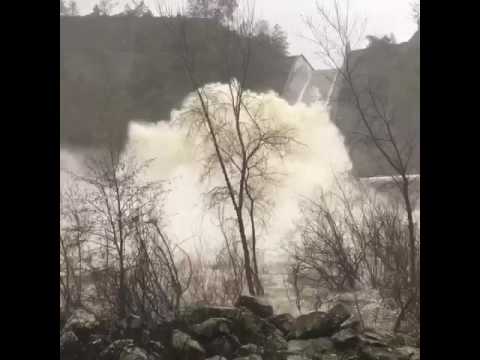 Spillway at Conn Dam, Napa valley - YouTube