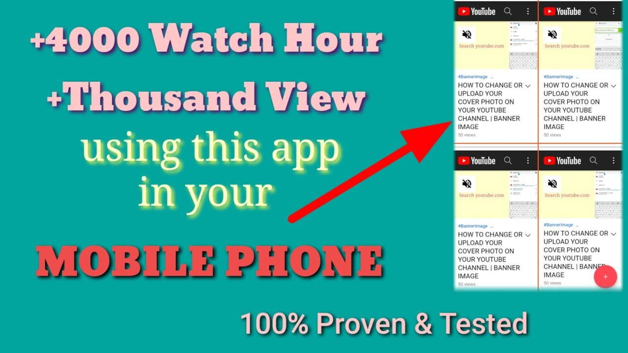 How to get Watch Hour using mobile phone 2021 | Legit Mobile App - YouTube