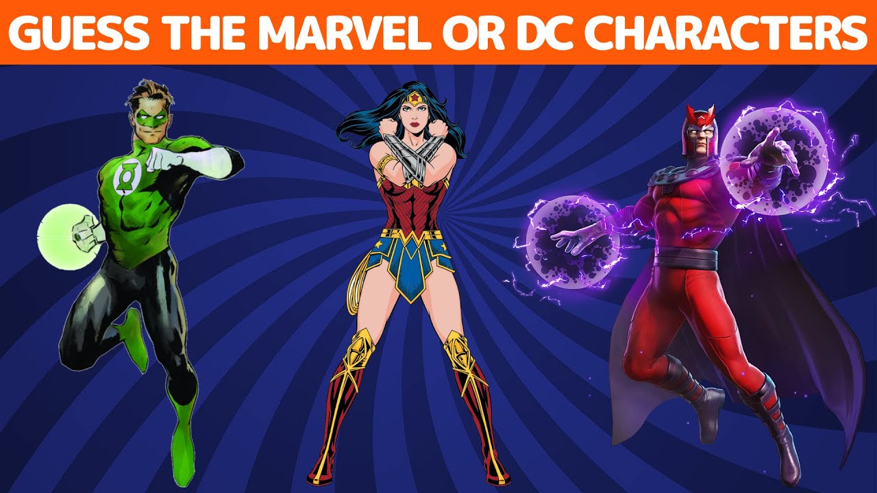 GUESS THE MARVEL OR DC CHARACTER BY LOGO - YouTube