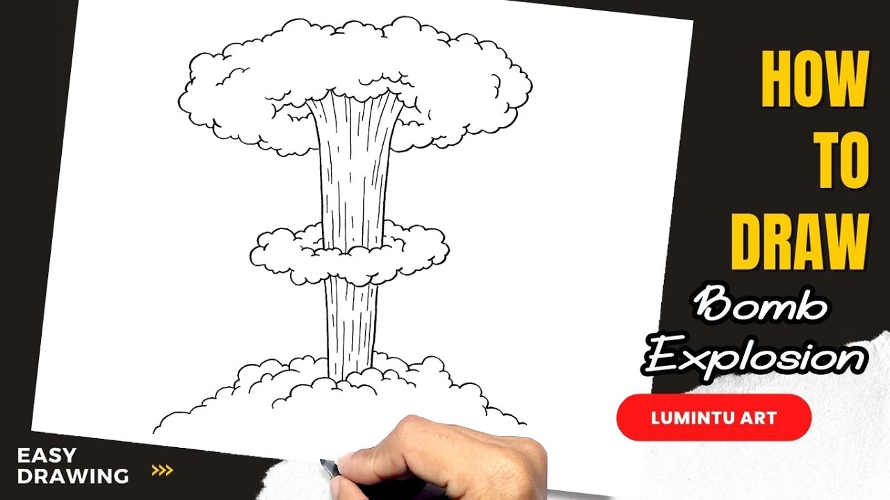 How to draw Bomb Explosion - YouTube
