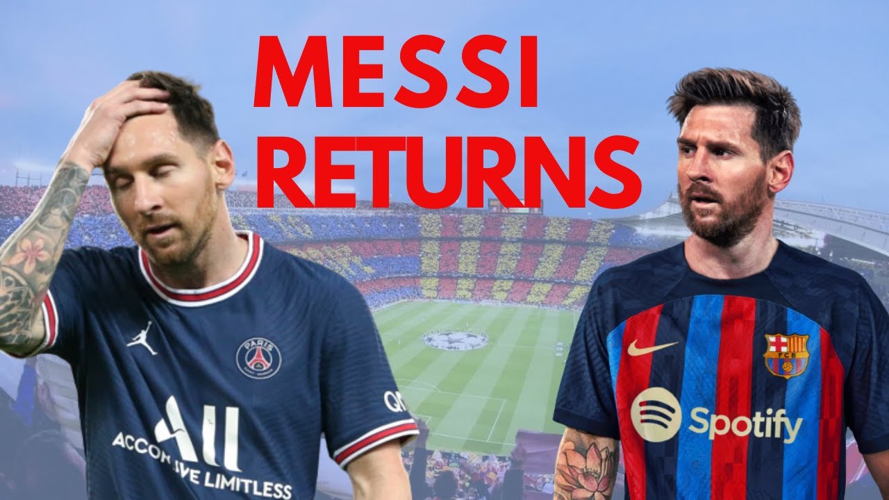 MESSI RETURNS TO BARCELONA - YouTube