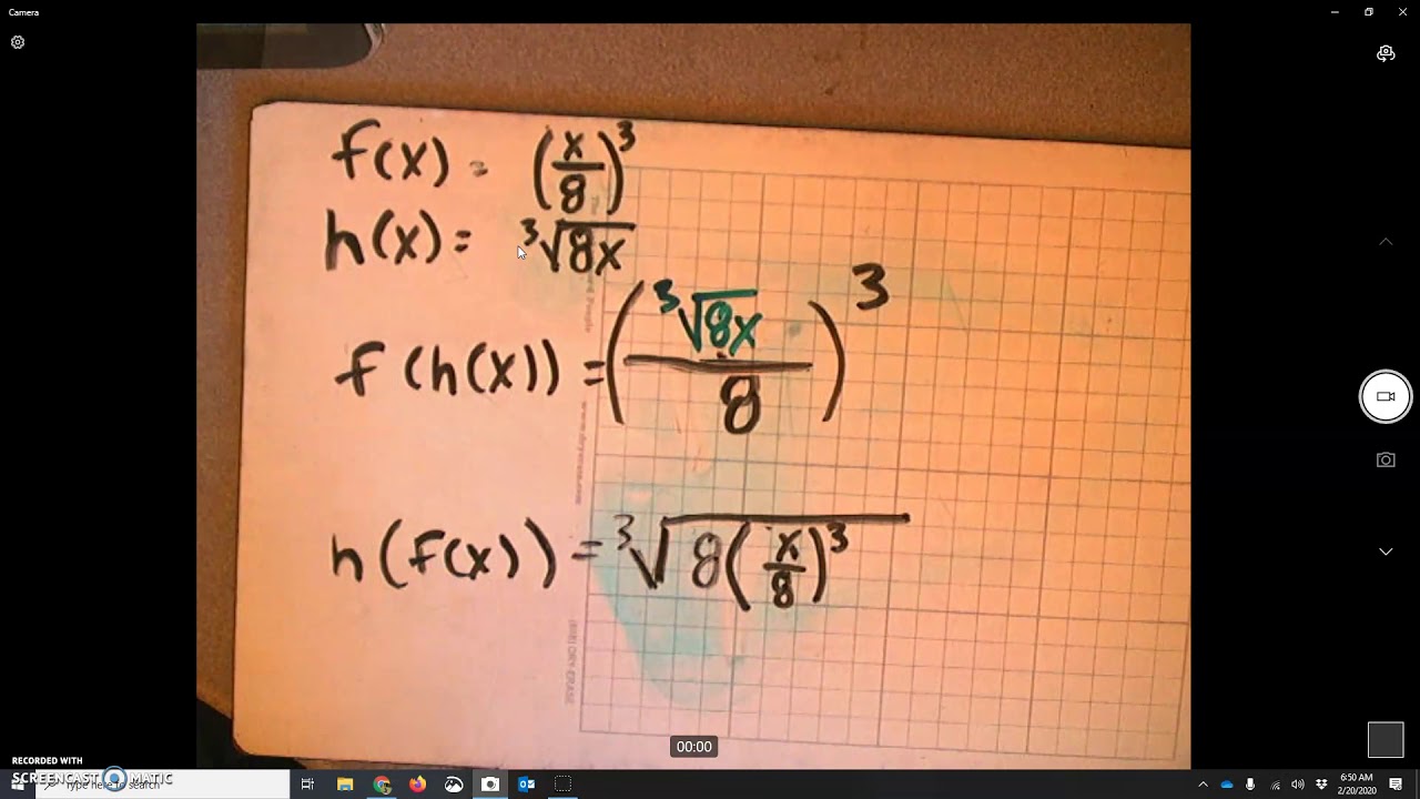 Verify Inverse Functions Youtube