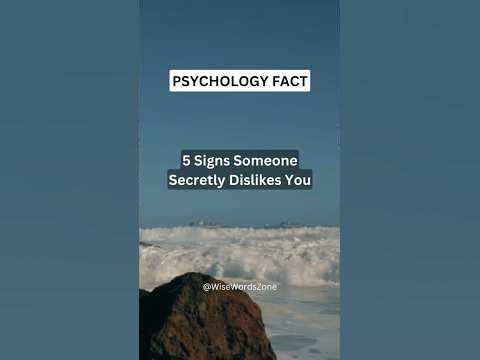 5 Signs someone secretly dislikes you. #shorts #psychologyfact #subscribe - YouTube