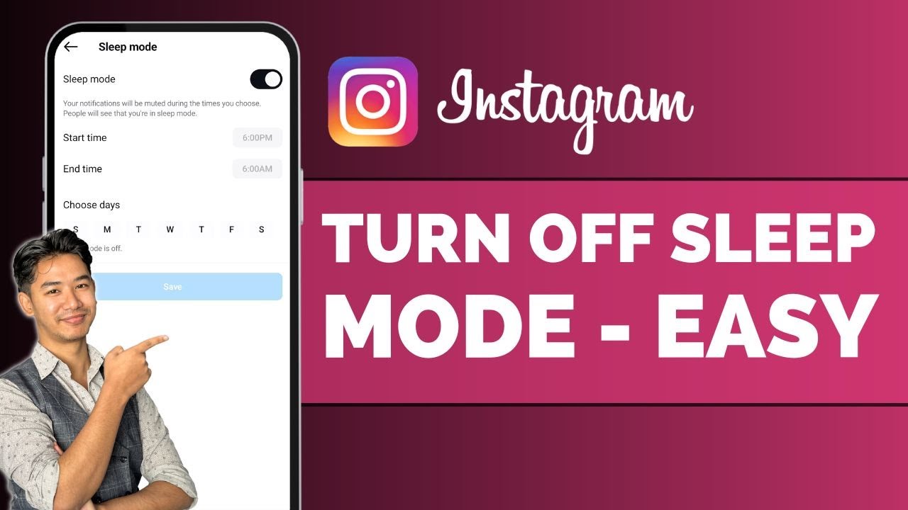How To Turn Off Sleep Mode On Instagram ! - YouTube