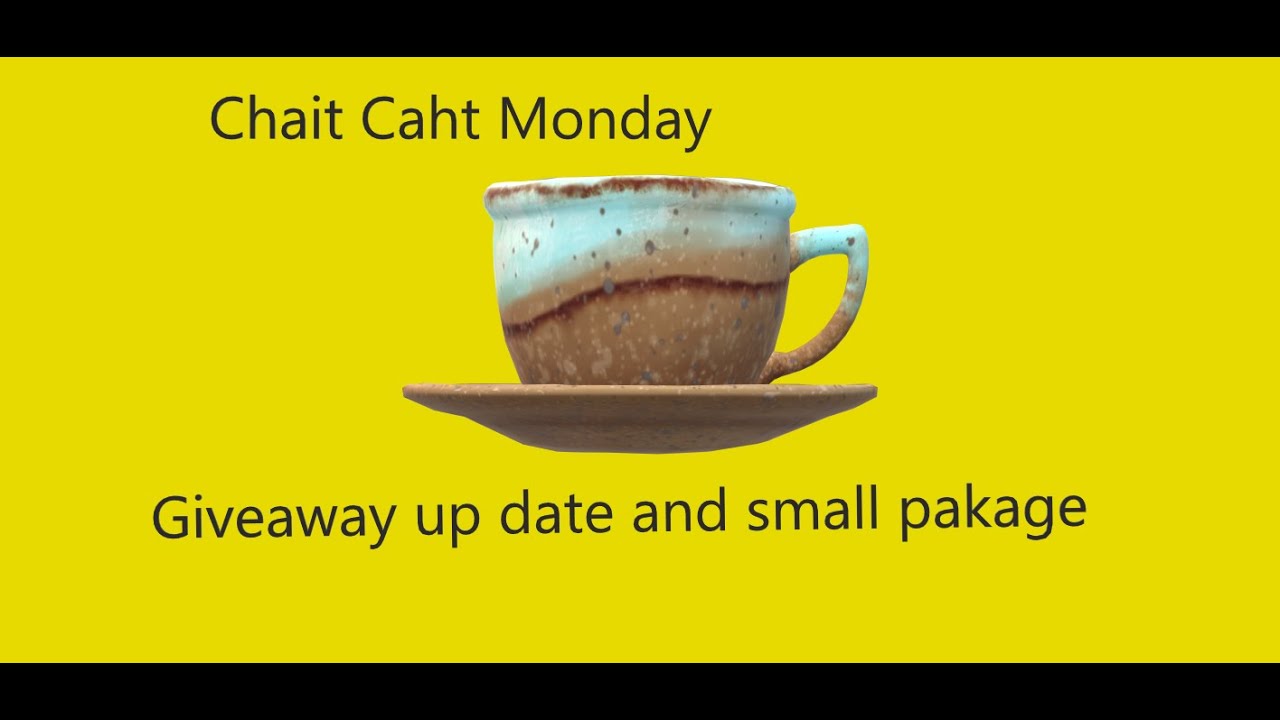 Chit Chat Monday with Giveaway up date and small pakage - YouTube