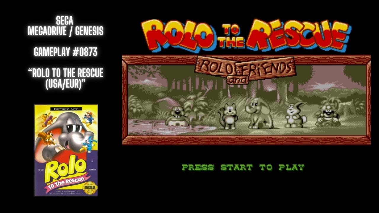 Rolo To The Rescue (USA/EUR) (Megadrive / Genesis / Gameplay #0873) - YouTube