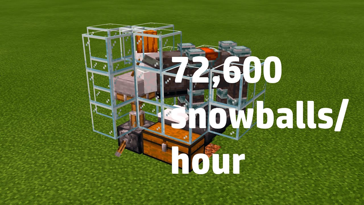 Fully Automatic Snow Farm for Minecraft Bedrock - YouTube