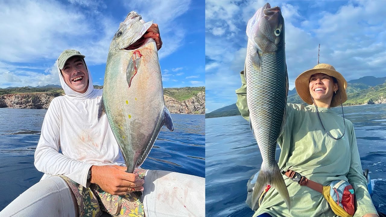 JETSKI FISHING HAWAII: UKU + YELLOW SPOT PAPIO - YouTube