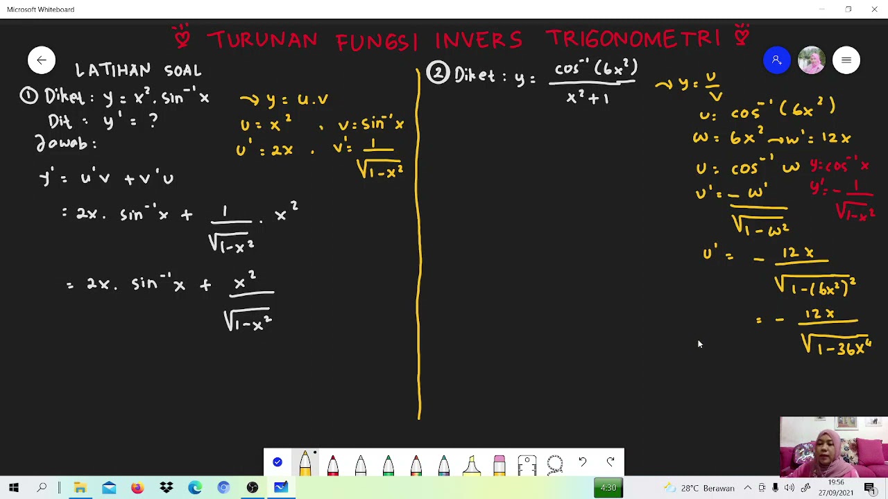Belajar Turunan Fungsi Invers Trigonometri Bikin Kamu Happy - YouTube