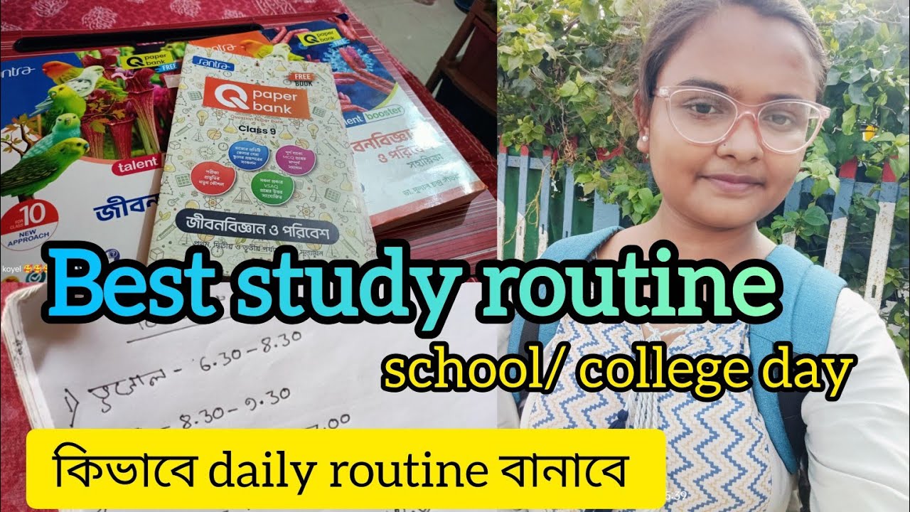 10 hours study routine for school/college students 🎯 best study routine ...