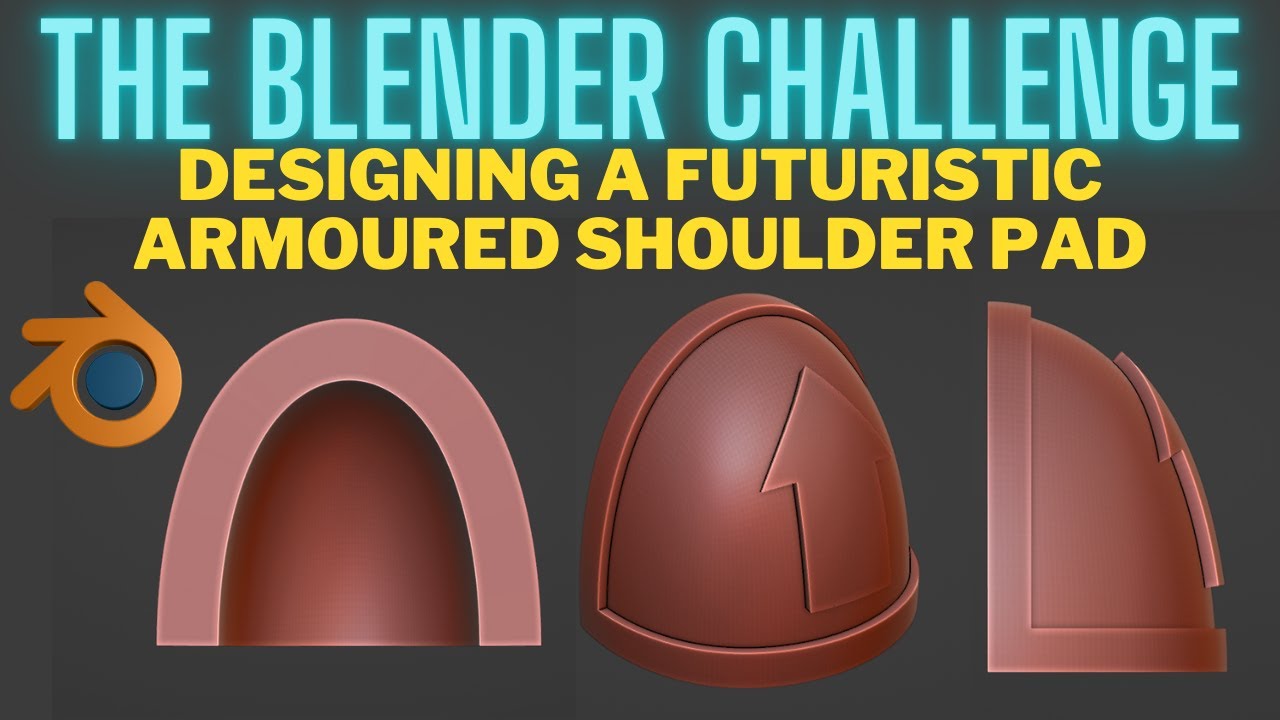 Blender Challenge: Sci-fi Shoulder Pad - YouTube