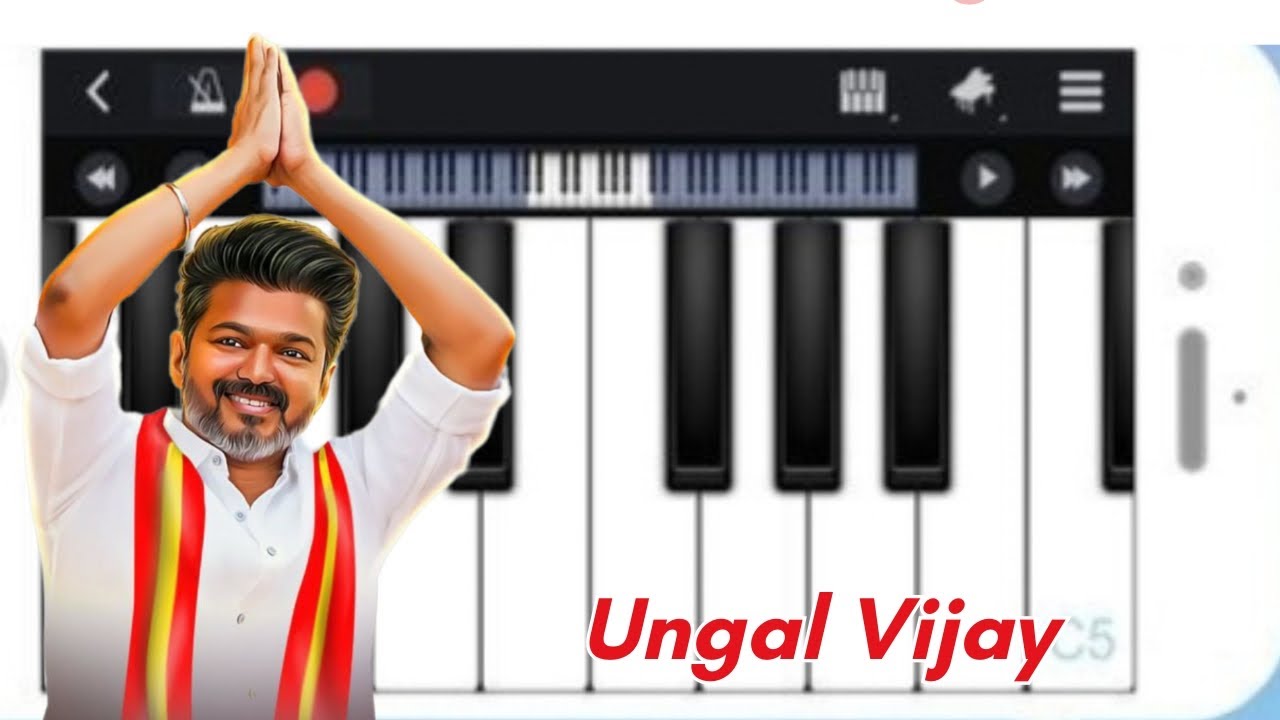 TVK New Song - Unga Vijay ,Na Varen | Easy Piano Tutorial | Thalapathy ...