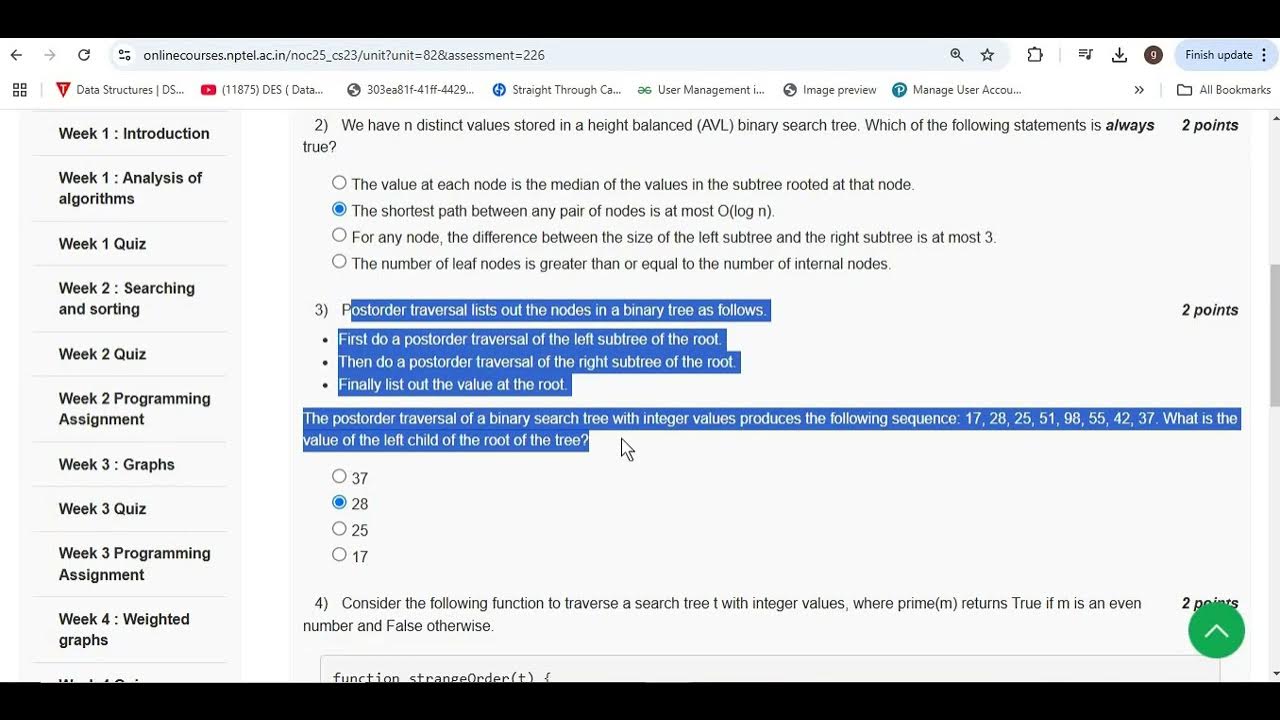 Design and analysis of algorithms week 6 Assignment Solution Nptel 2025 - YouTube