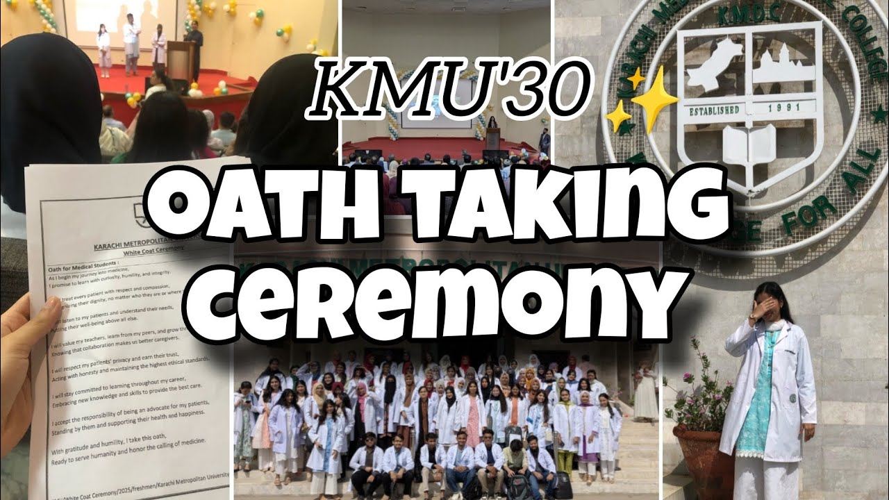 *OATH TAKING CEREMONY*🩺|MBBS STUDENT OATH|KMU'30|MARYAMKHAN - YouTube