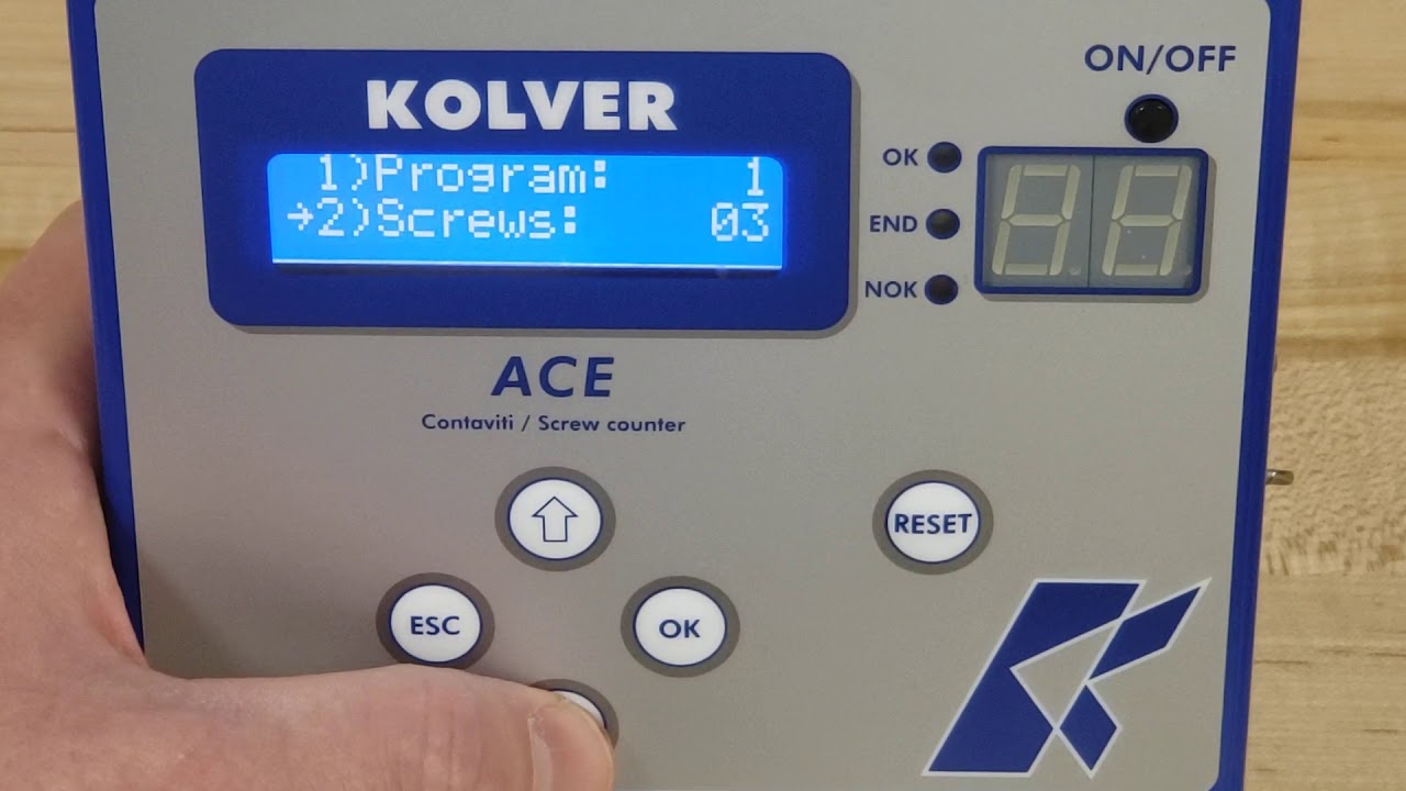 Kolver ACE Screw Counter Programming & Interface - YouTube