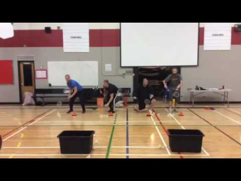 TGFU Target Games 8 -Badminton Serving Challenge 2 - YouTube