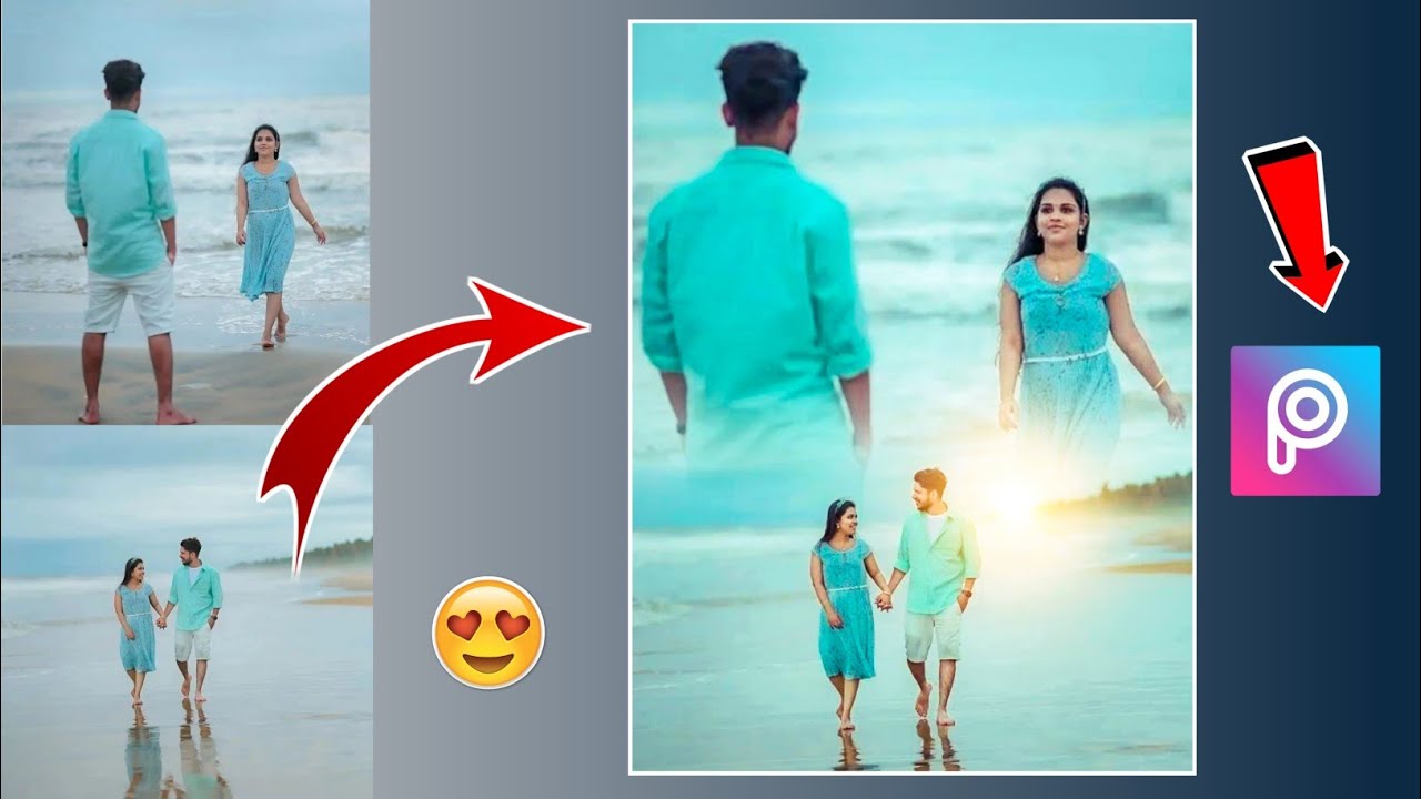 Picsart Best Couple Photo Editing Tutorial | Wedding Photo Editing in ...