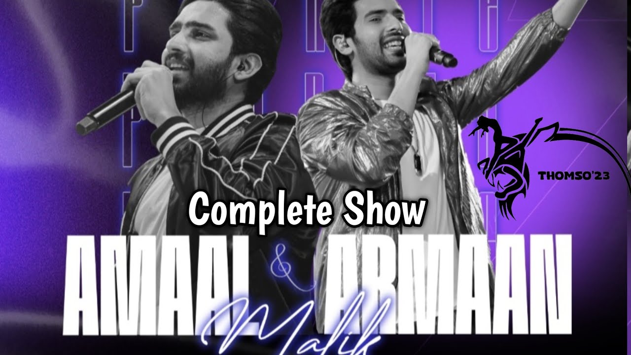 Arman Malik Thomso 2023 IIT Roorkee । Amaal Arman Malik Live Performance IIT Roorkee Thomso 23 ...