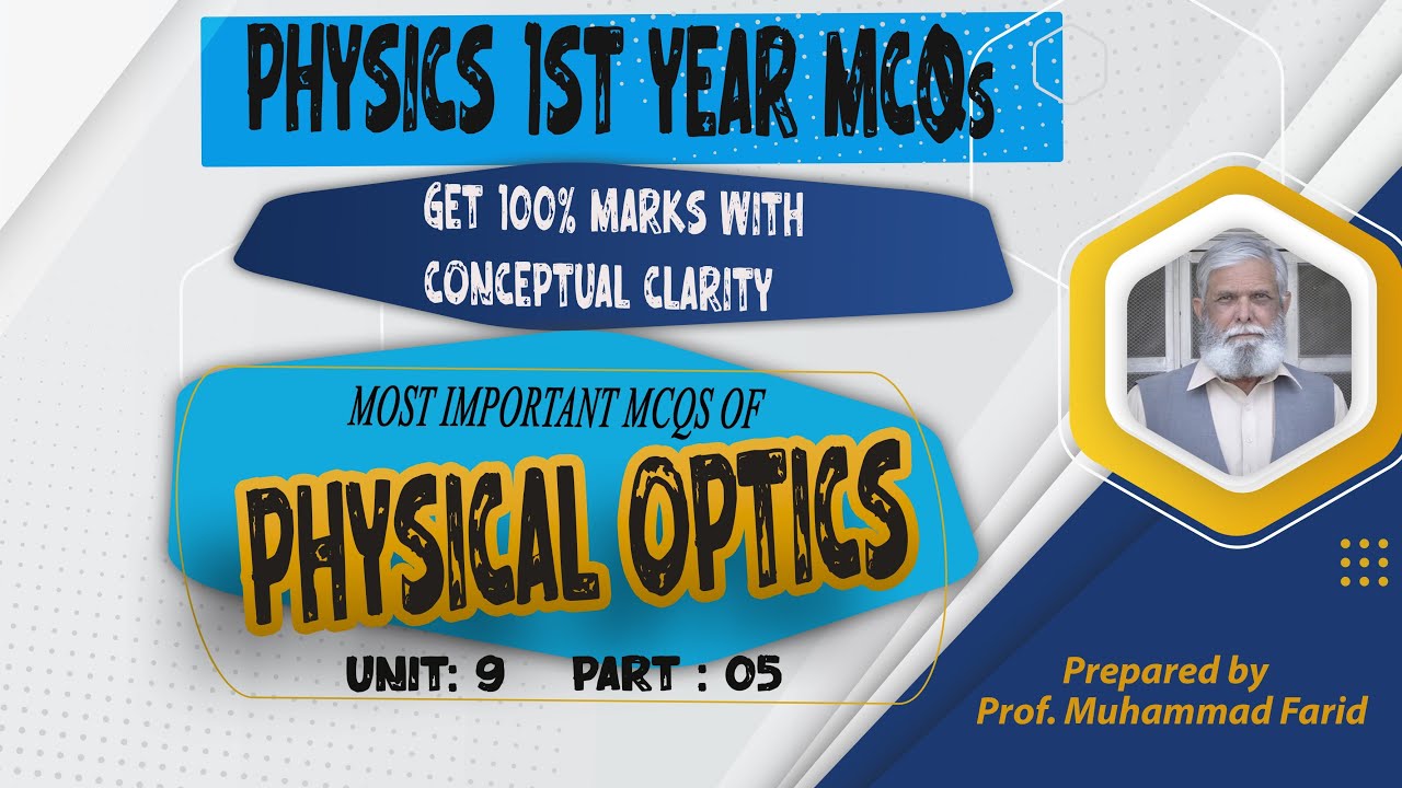Physical Optics MCQs | 1st Year Physics MCQs | MCQs of Physics | Part 5 ...