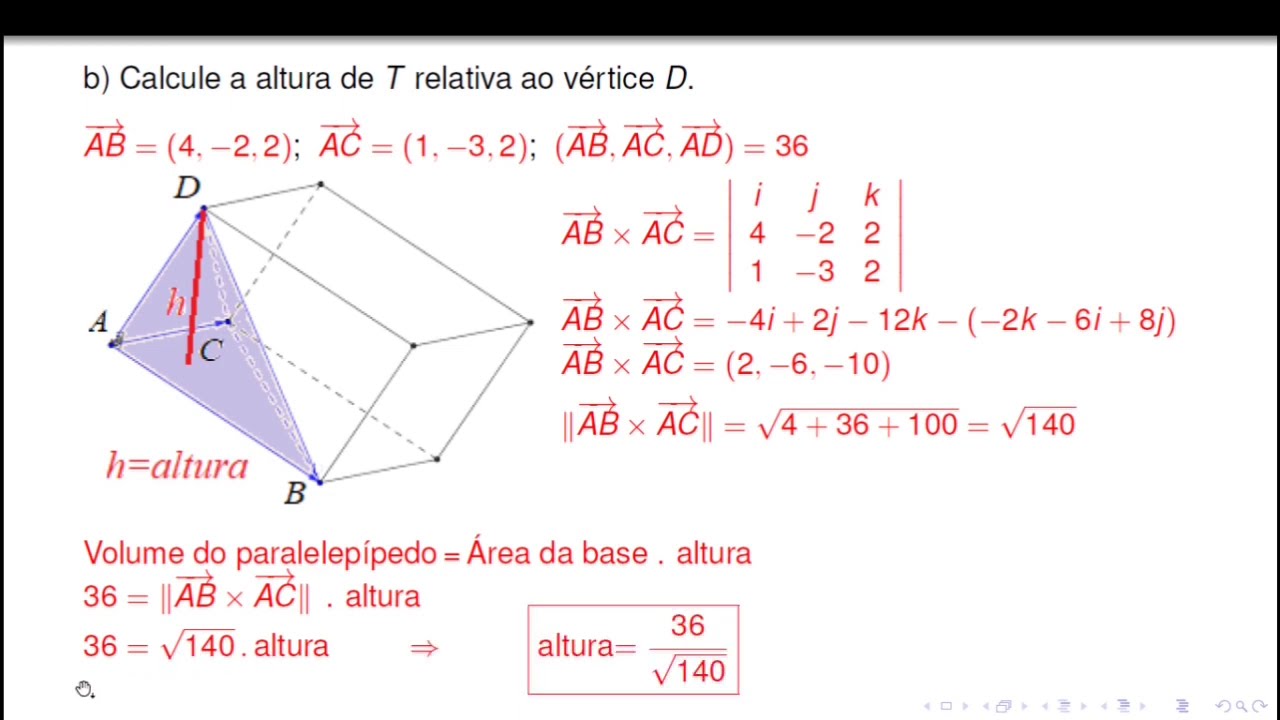 Álgebra Vetorial e Geometria Analítica - aula 15 - Produto Misto ...