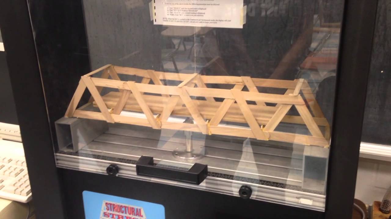 Truss Bridge Project PLTW - YouTube