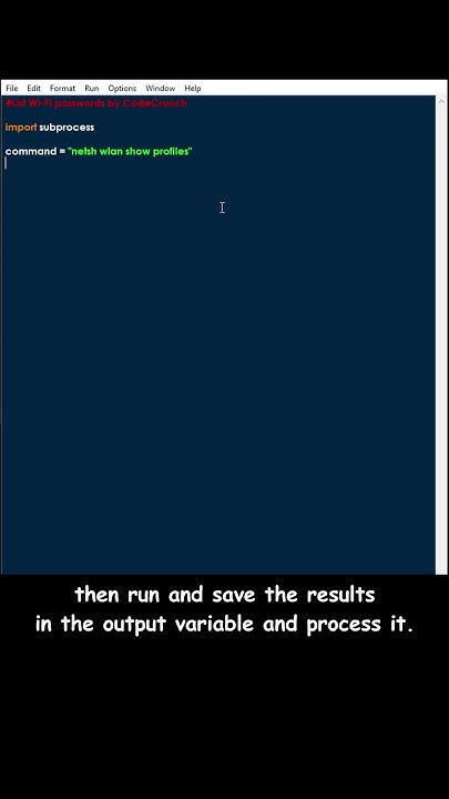 How to list Wi-Fi passwords with Python? - YouTube