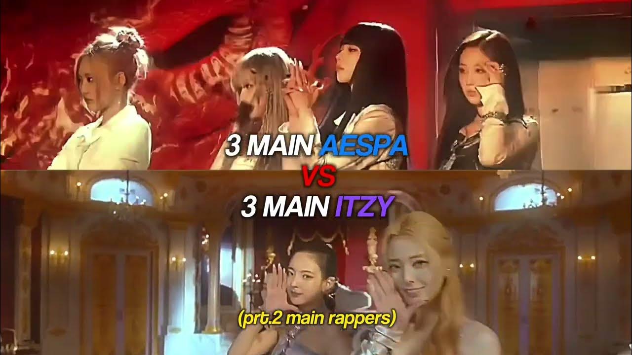 Part 2 | aespa vs itzy ( main rappers ) - YouTube