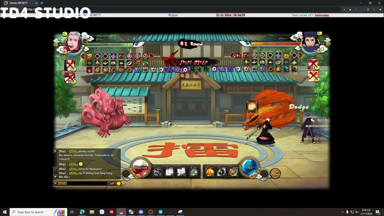 TD4 S37 vs Fubao S36 || GAME 3 || Mùa 52 || Naruto Infinity || TD4 Media - YouTube