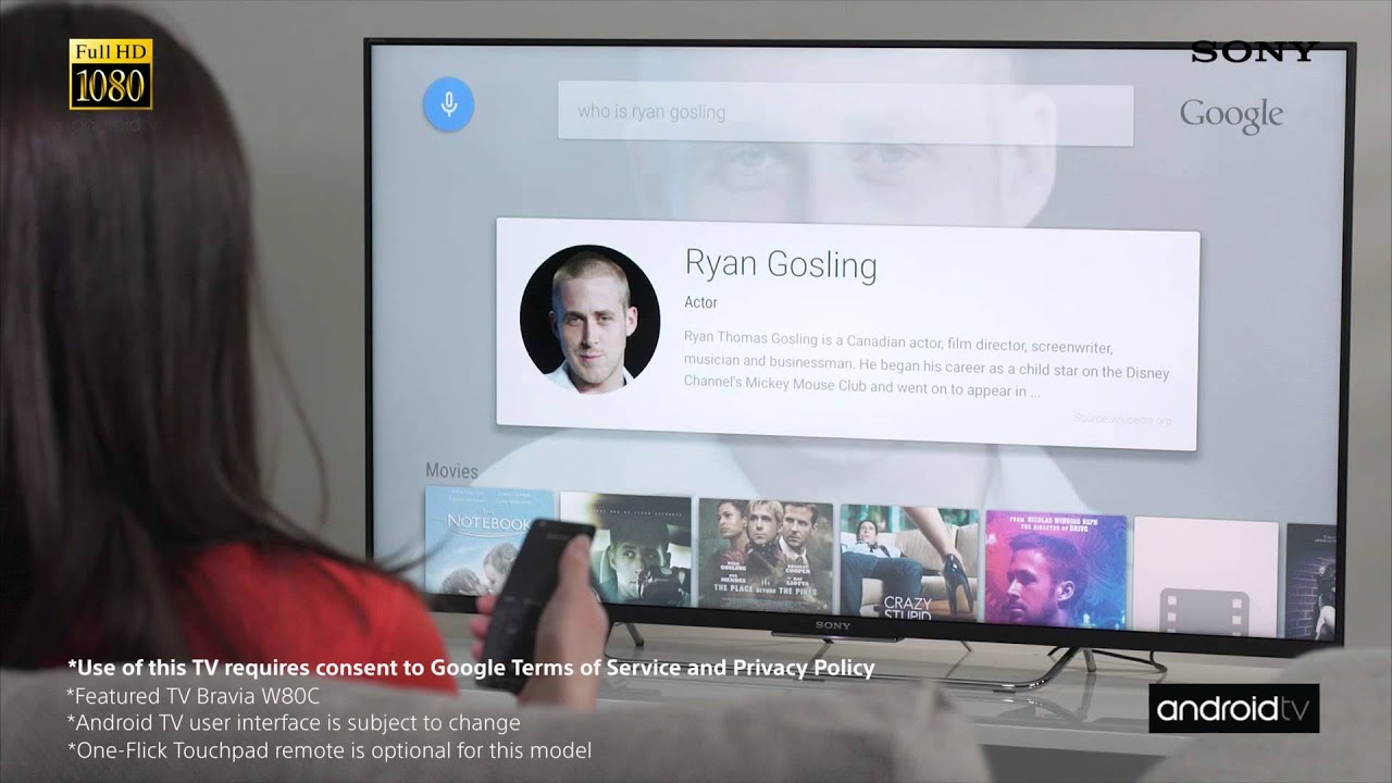 Sony Bravia Android TV Slim Full HD TV W75C - YouTube