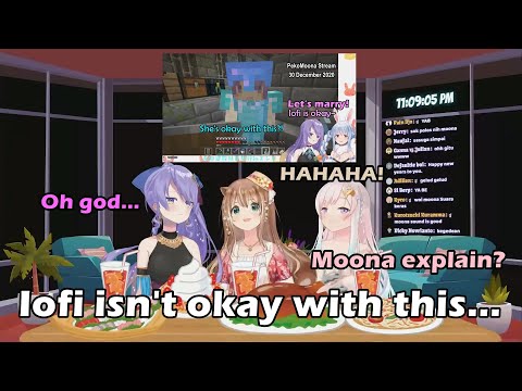 Iofi Isn't Okay With Peko Moona Mariage【HololiveID English + Japanese ...