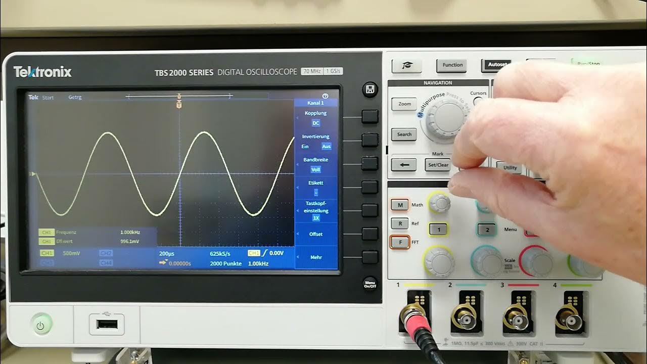 Tektronix TBS2000 Vertikal - YouTube