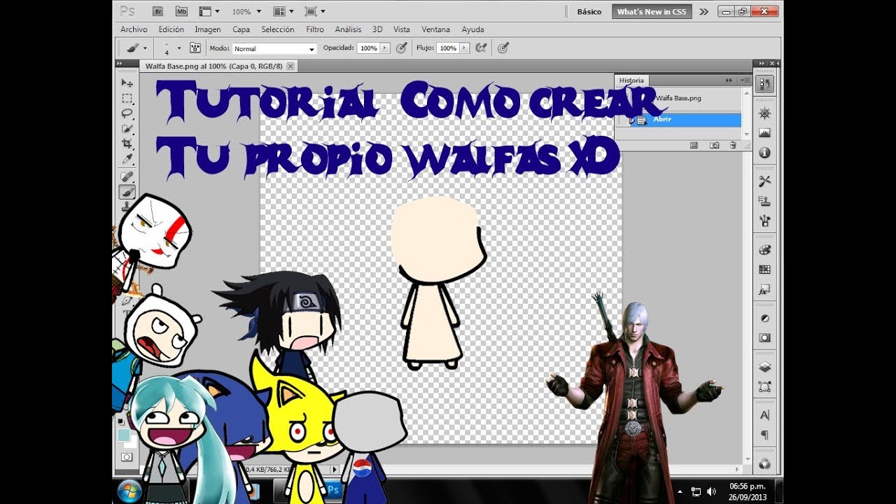 Tutorial-como crear su propio walfas - YouTube