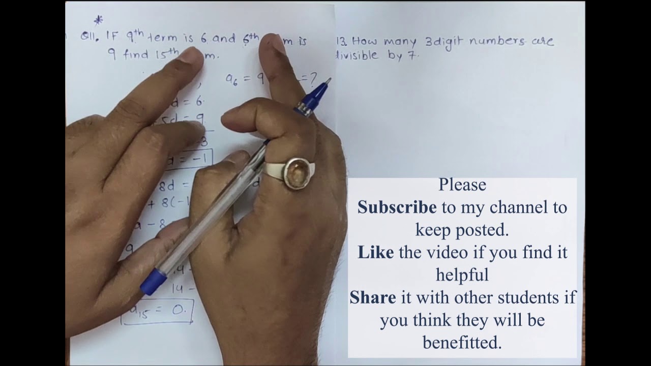 Problem Solving Arithmetic Progression AP Part 3 YouTube problem-solving-arithmetic-progression-ap-part-3-youtube