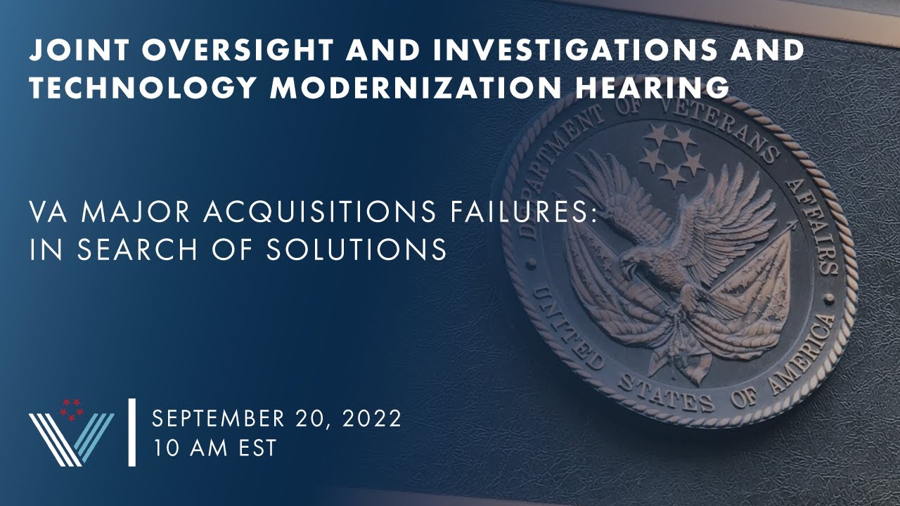VA Major Acquisitions Failures: In Search of Solutions - YouTube