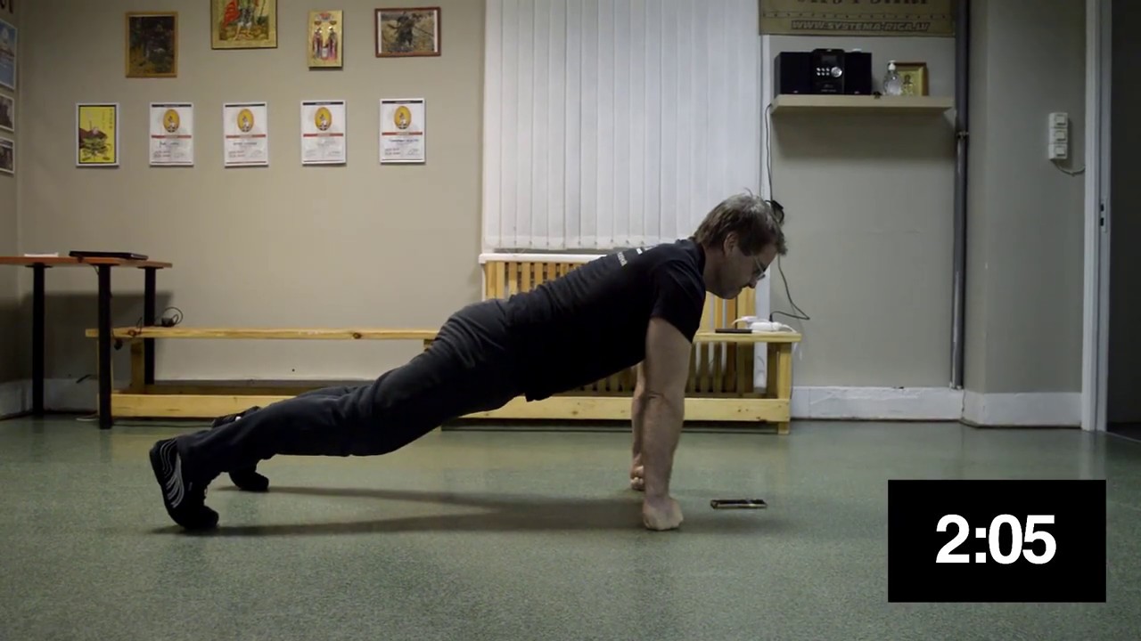 Systema Riga Online Training 5 04 2020 PUSH UP #1min Up 1min Down - YouTube