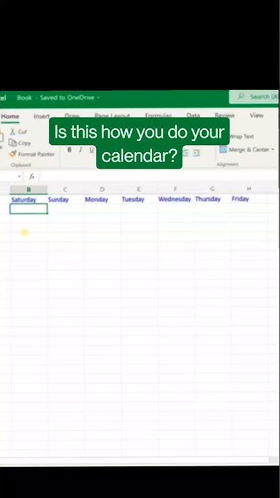Calendar in Excel using Sequence function - YouTube