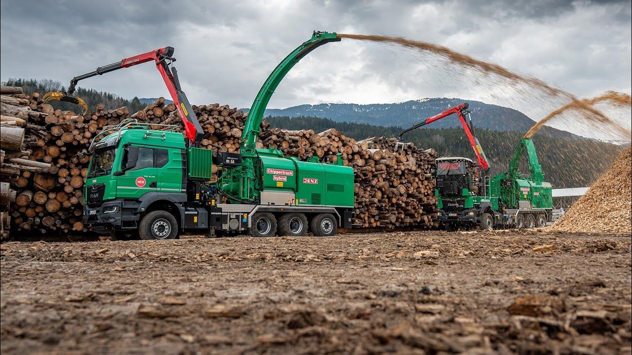 Doppelte Schlagkraft: JENZ Chippertruck hybrid und JENZ Cobra hybrid - YouTube