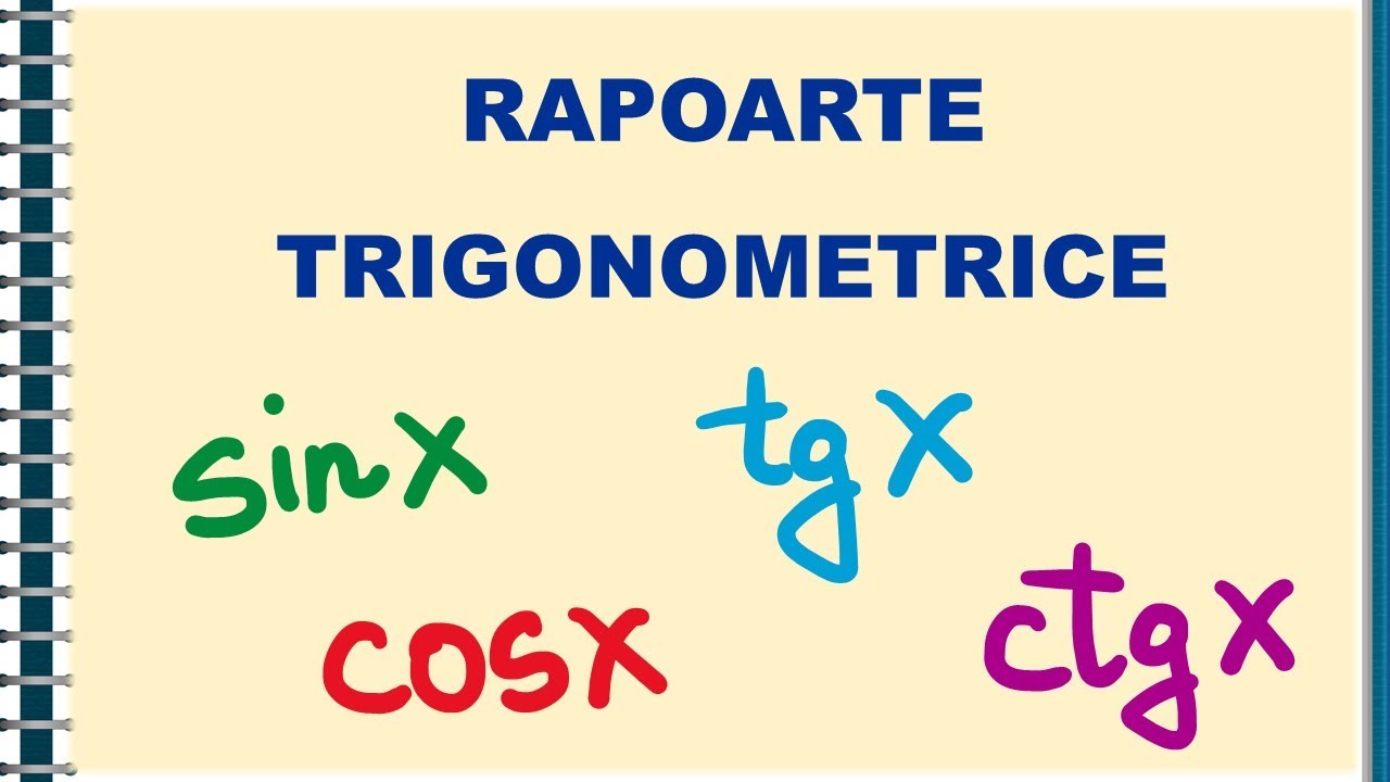 Trigonometrie: SINUS, COSINUS, TANGENTA, COTANGENTA - YouTube