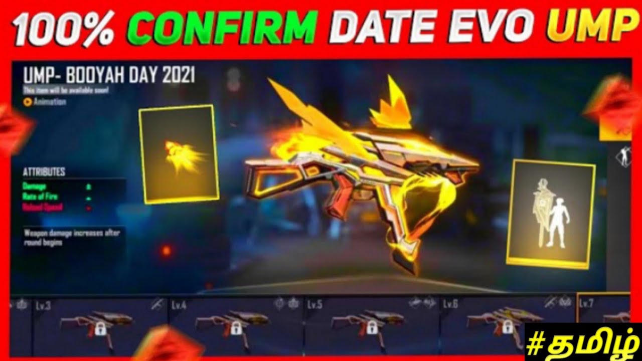 EVO UMP CONFIRM DATE / NEW EVOLUTION GUN FULL REVIEW / EVO UMP EMOTE ...