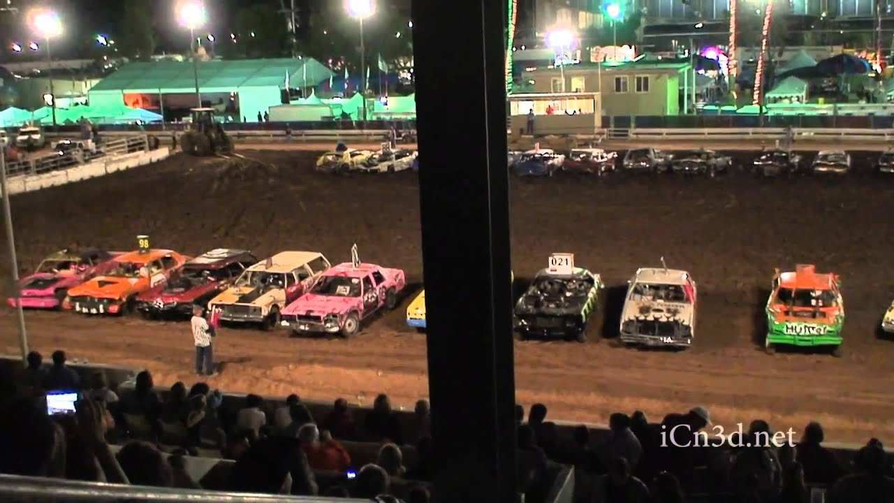 2010 Arizona state fair demolition derby part 1 - YouTube
