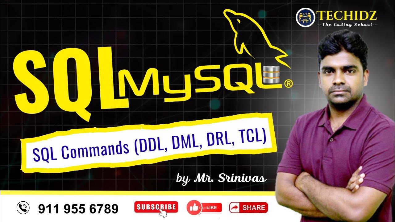 SQL Commands (DDL, DML, DRL, TCL) | SQL(MySQL) Tutorial | Title ...