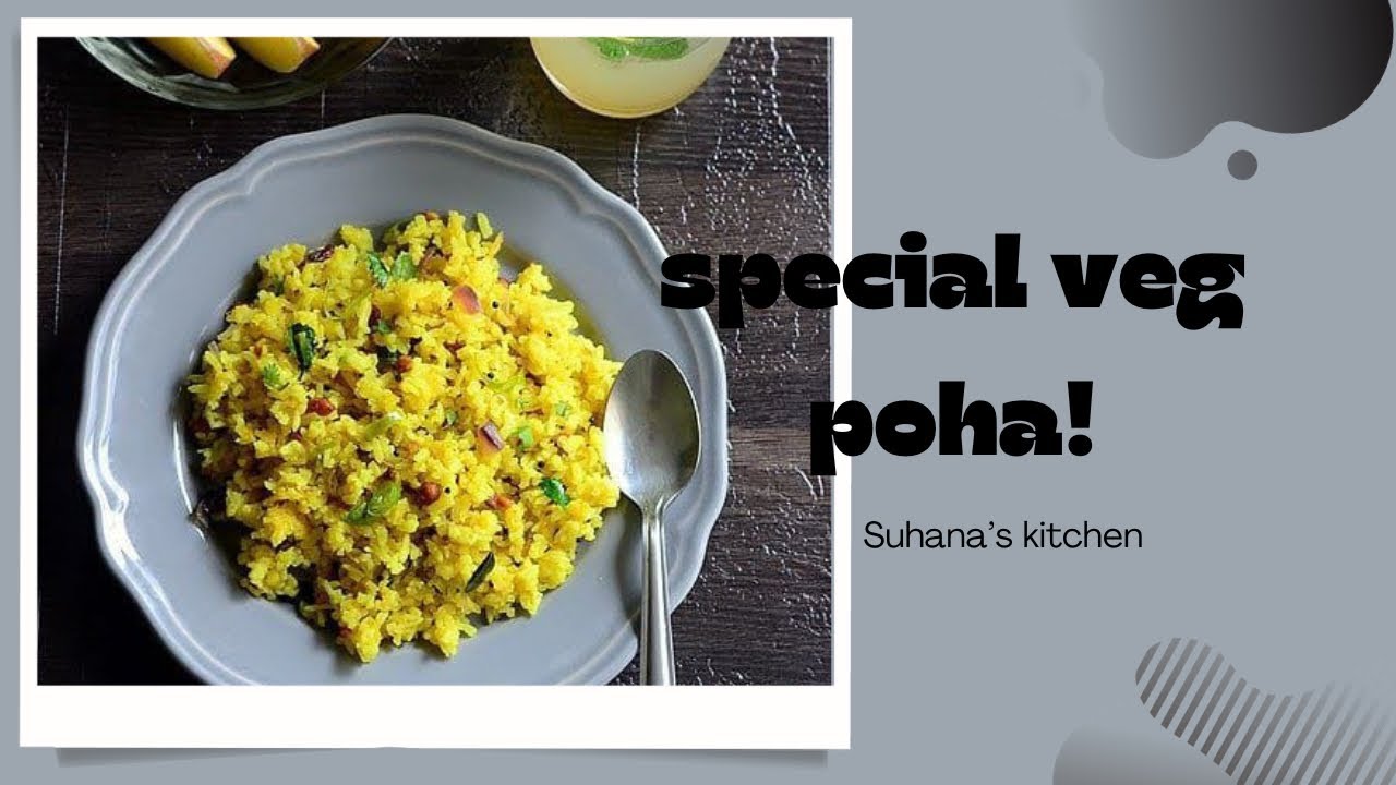 Simple and easy kanda poha recipe l vegetable kanda poha l Suhana’s ...
