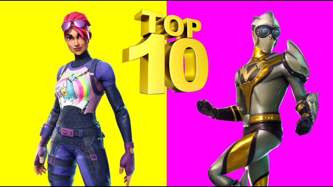 TOP 10 Fortnite Skins - Challenge - YouTube