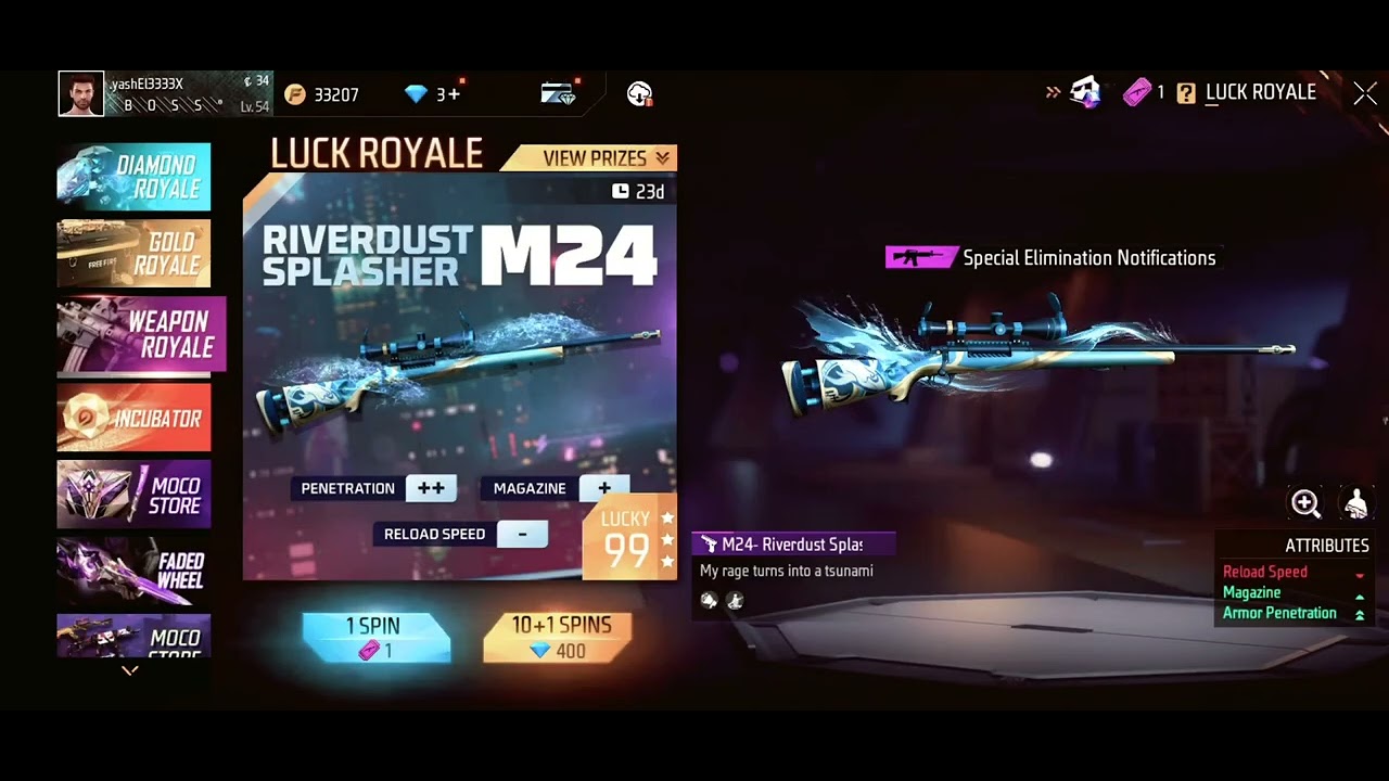 new gun skin m24 in 1 spin #shorts - YouTube