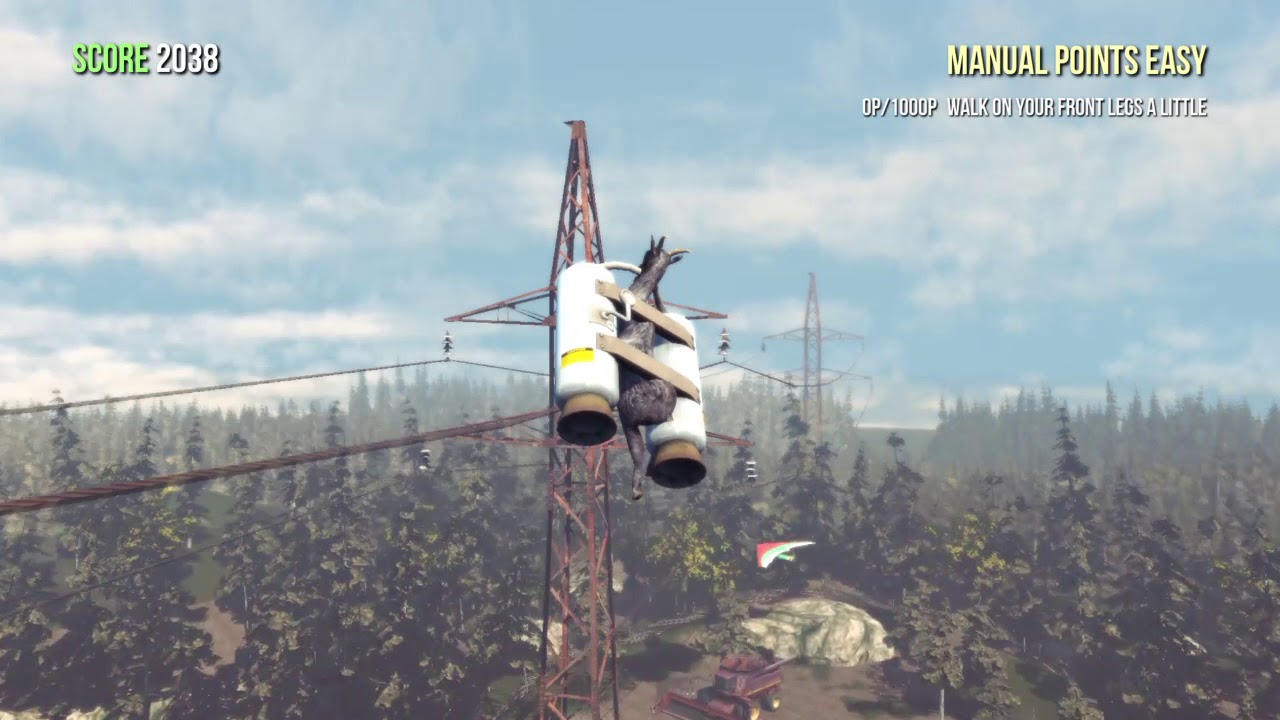 Goat Simulator/using jetpack to get up there - YouTube
