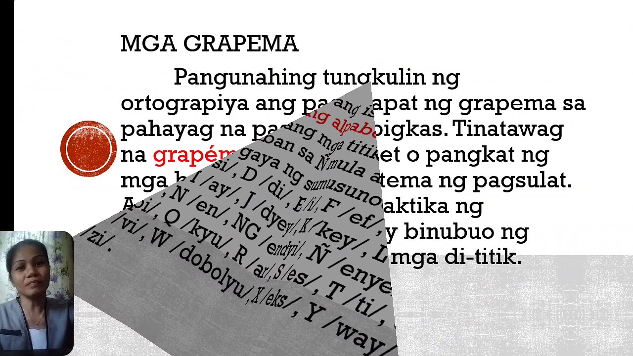 Ortograpiya sa Wikang Filipino ni Azucena L Carbonell - YouTube